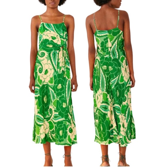 FARM Rio | Dresses | Nwt Farm Rio Tropical Groove Circle Cut Out Midi ...